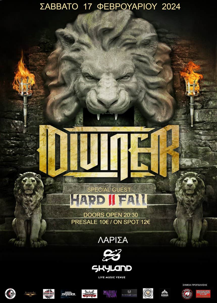 DIVINER – παρουσίαση δίσκου στο Skyland με οικοδεσπότες τους Hard II Fall