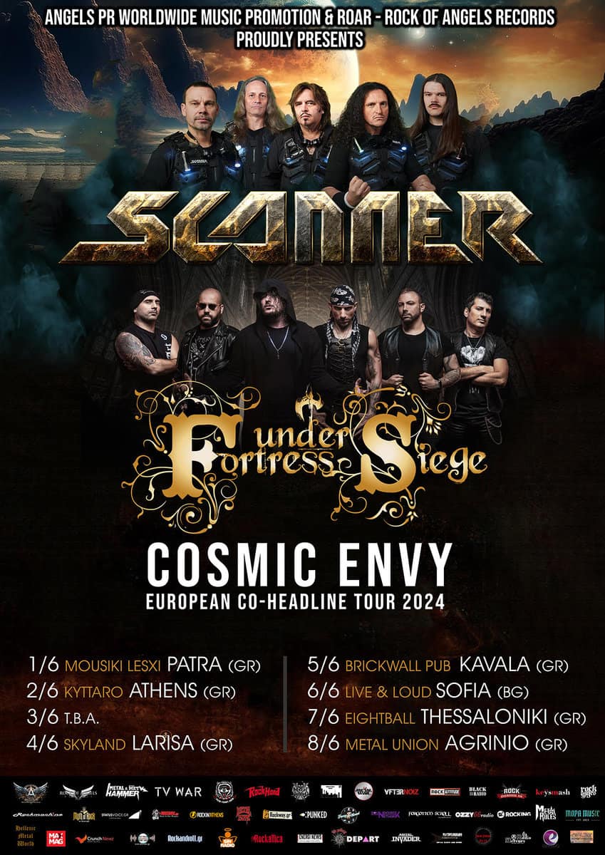SCANNER / FORTRESS UNDER SIEGE – COSMIC ENVY ΕUROPEAN TOUR 2024